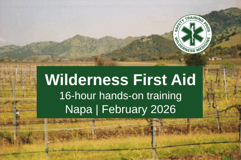 Wilderness First Aid Course - February 2026 | Napa, CA